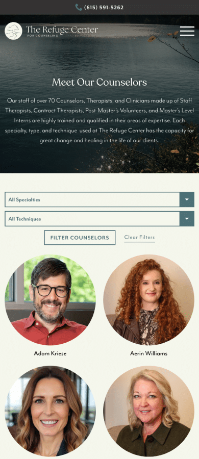 The Refuge Center - Nonprofit Website Redesign Case Study - Landslide ...
