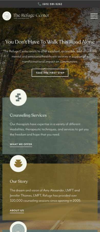 The Refuge Center - Nonprofit Website Redesign Case Study - Landslide ...