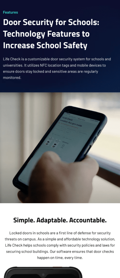 Life Check Systems - B2B Technology Website Design Case Study ...