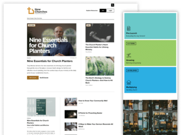 New Churches - Resource Library Website Case Study - Landslide Creative
